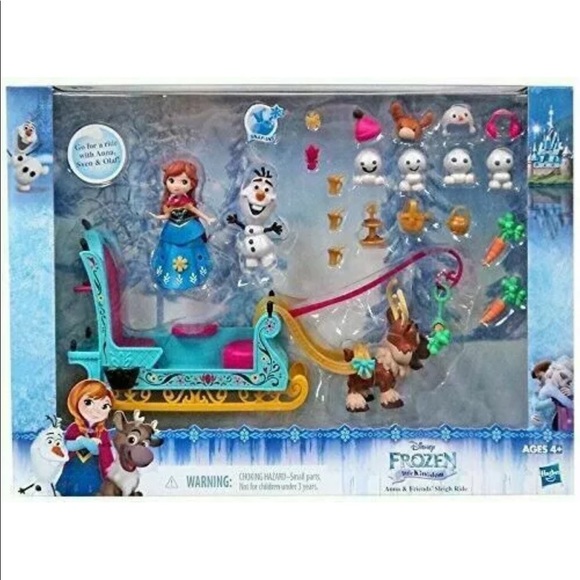 Hasbro | Toys | Disney Frozen Anna Friends Sleigh Ride W Sven | Poshmark